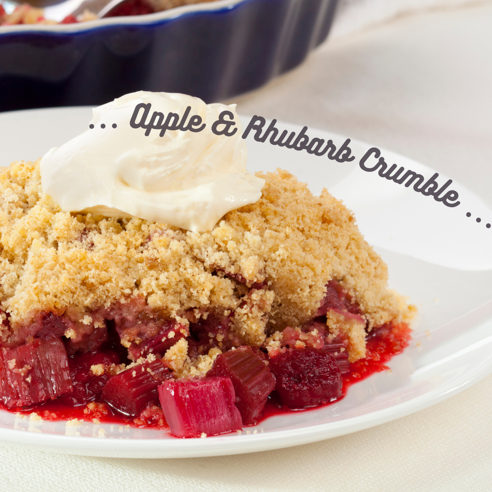 Apple & Rhubarb Crumble 1kg – The Prep House